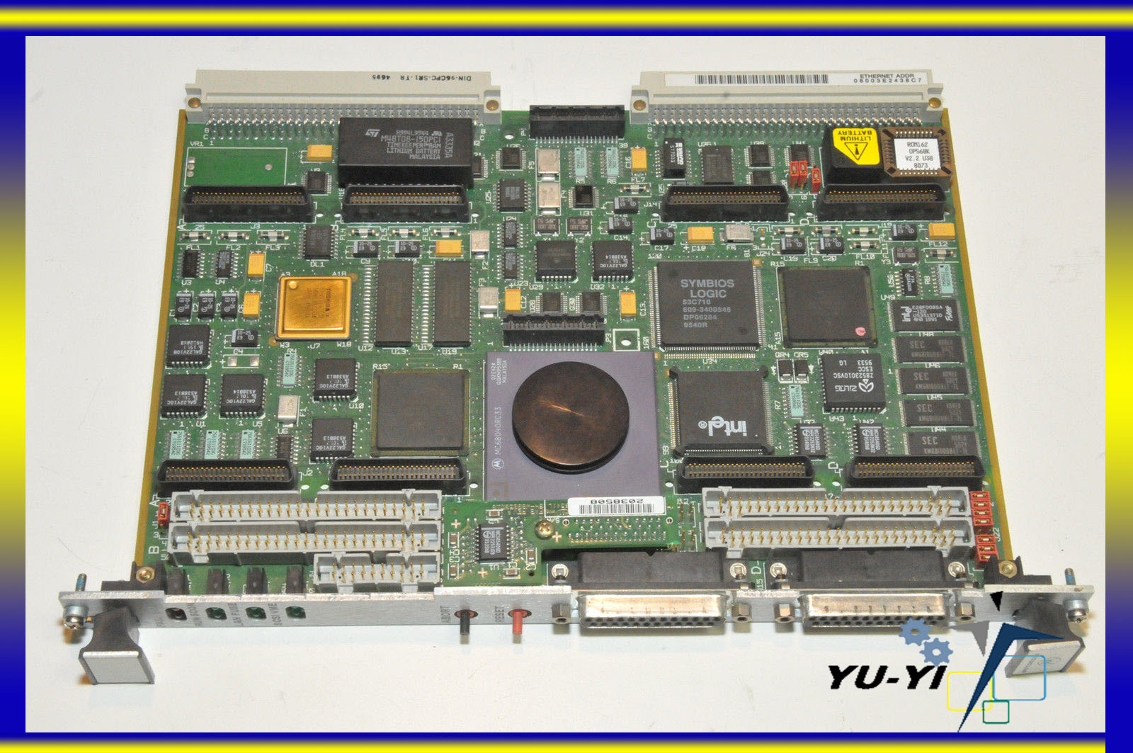 Motorola MVME162 VME CPU Board 01-W3960B-01D - 裕益科技自動化設備可程式編碼器PLC分散式控制系統DCS